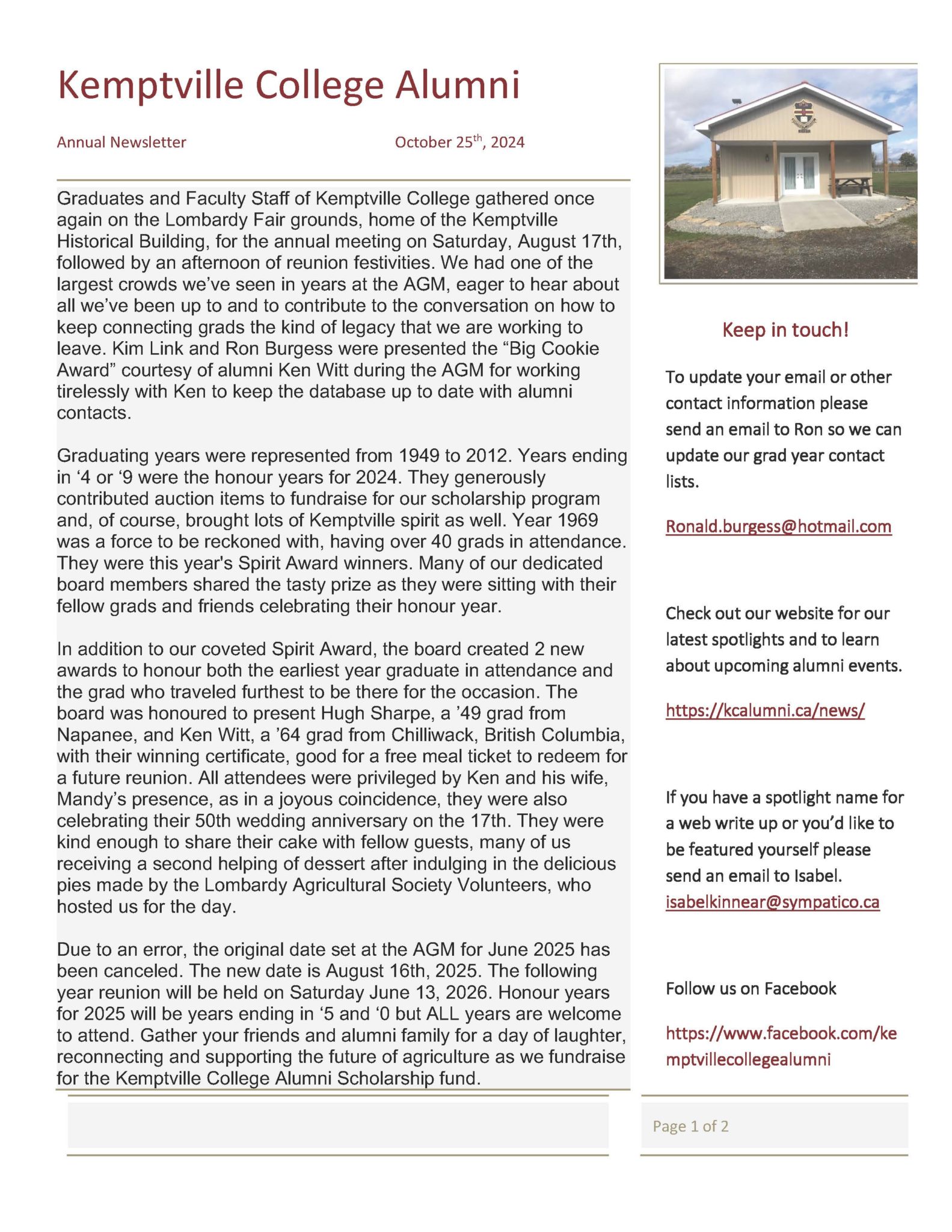 Kemptville College Alumni